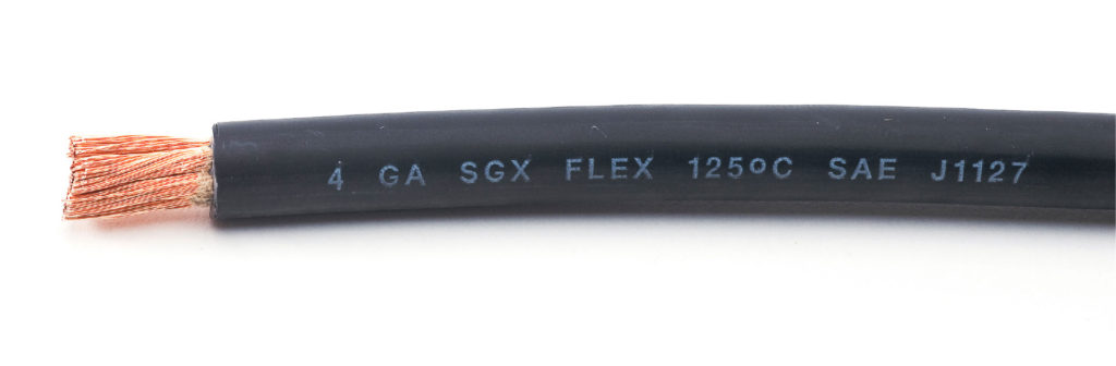 SGX Battery Cable - Kalas Wire & Cable - Professional SGX cable.