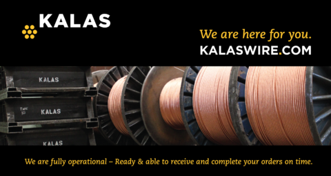 Kalas Wire & Cable Remains Open For Business - Kalas Wire